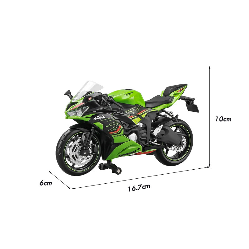 Kawasaki ZX-6R Alloy Motorcycle Model 1:12 Scale Motorcycle Model Toy ...