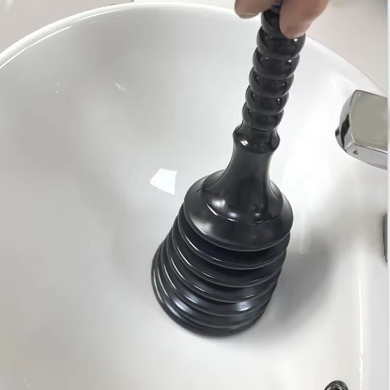 Drain Plunger Clog Remover Tool Rubber Unclogger Hand Force Pump ...