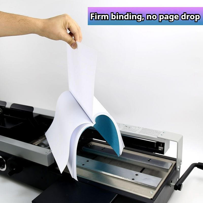 A4 adhesive binding machine, wireless desktop hot melt adhesive granule ...