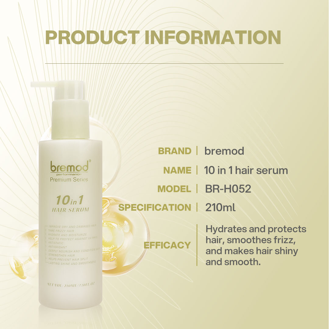 Bremod 10 IN 1 Hair Serum Premium Nourish Care Smooth Damage Dry Shine ...