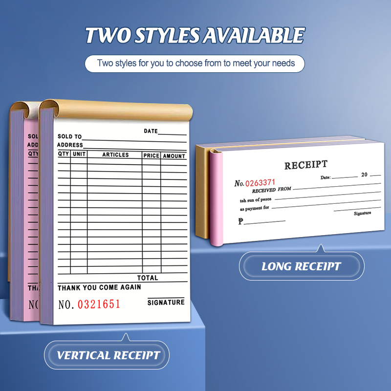 50pcs Wholesale Resibo Receipt With Carbon Order Slip Carbonized ...