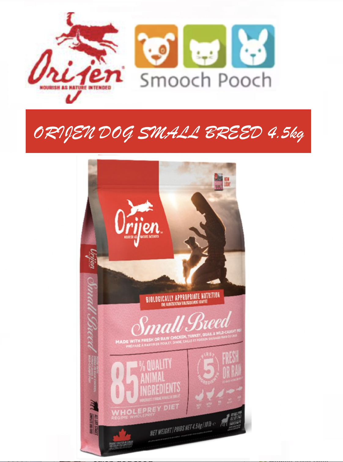 Orijen Small Breed Dry Dog food for For All Life Stages 4.5kilo | Shopee Philippines