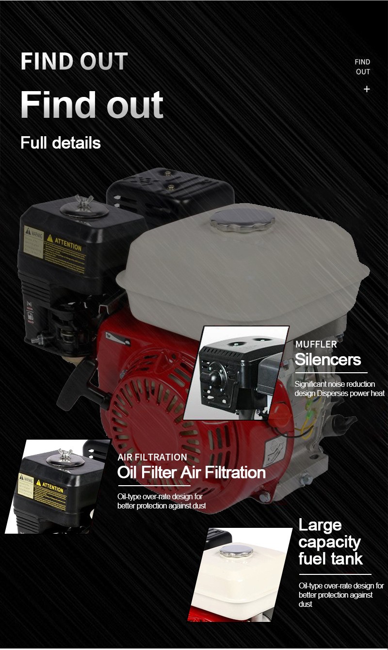 4 Stroke Gasoline Engine 8.5HP High Speed or Low Speed Marine Air ...