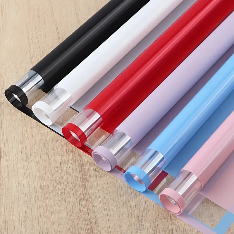 20pcs丨Flower Bouquet Wrapping Paper Transparent Border Wrapping Paper ...