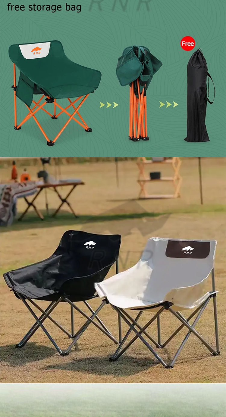 Moon Chairs Camping Chair Folding Outdoor Indoor Fishing Beach Portable ...