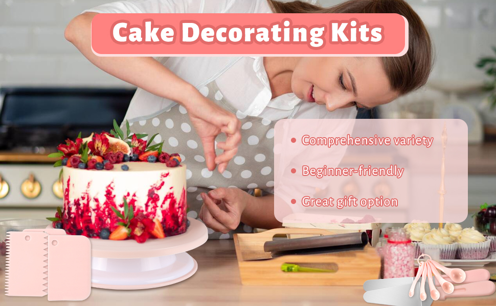 Cake Decorating Kit 207pcs Piping Bags And Tips Cake Turner Set For ...