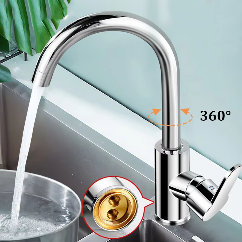 Water Taps Kitchen faucet sink faucet is made of 304 stainless steel ...