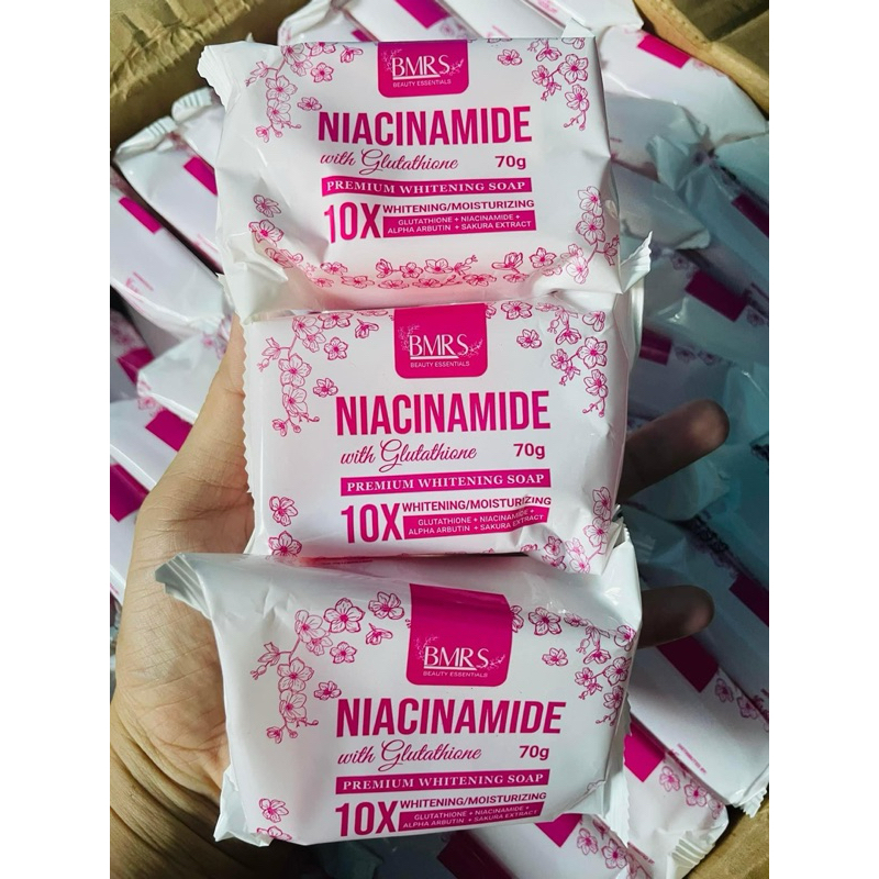 BMRS Niacinamide Soap Glutathione Kojic Skincare Whitening Moisturizer ...