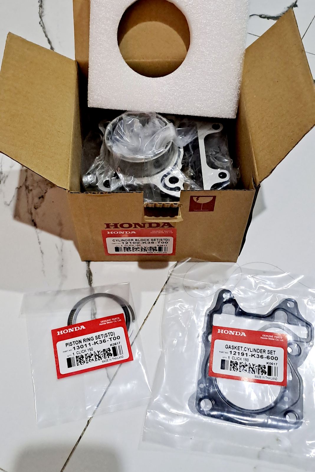 BLOCK CYLINDER SET STD HONDA CLICK 150 V1/V2 HONDA ADV 150 AIRBLADE 150 ...