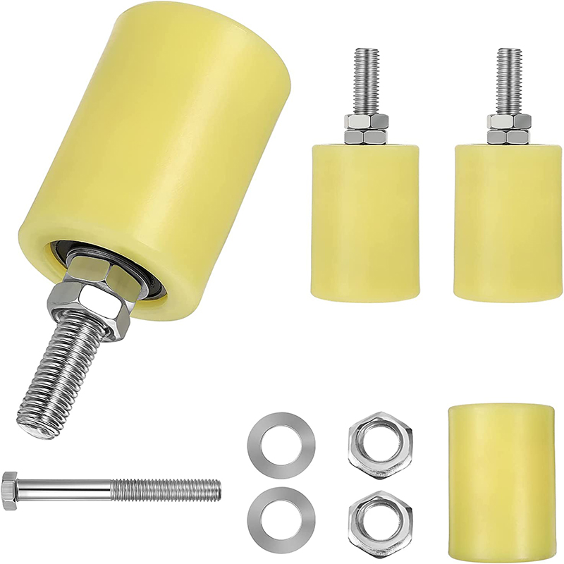 1 Set Sliding gate top guide nylon rollers with L bracket set upper ...