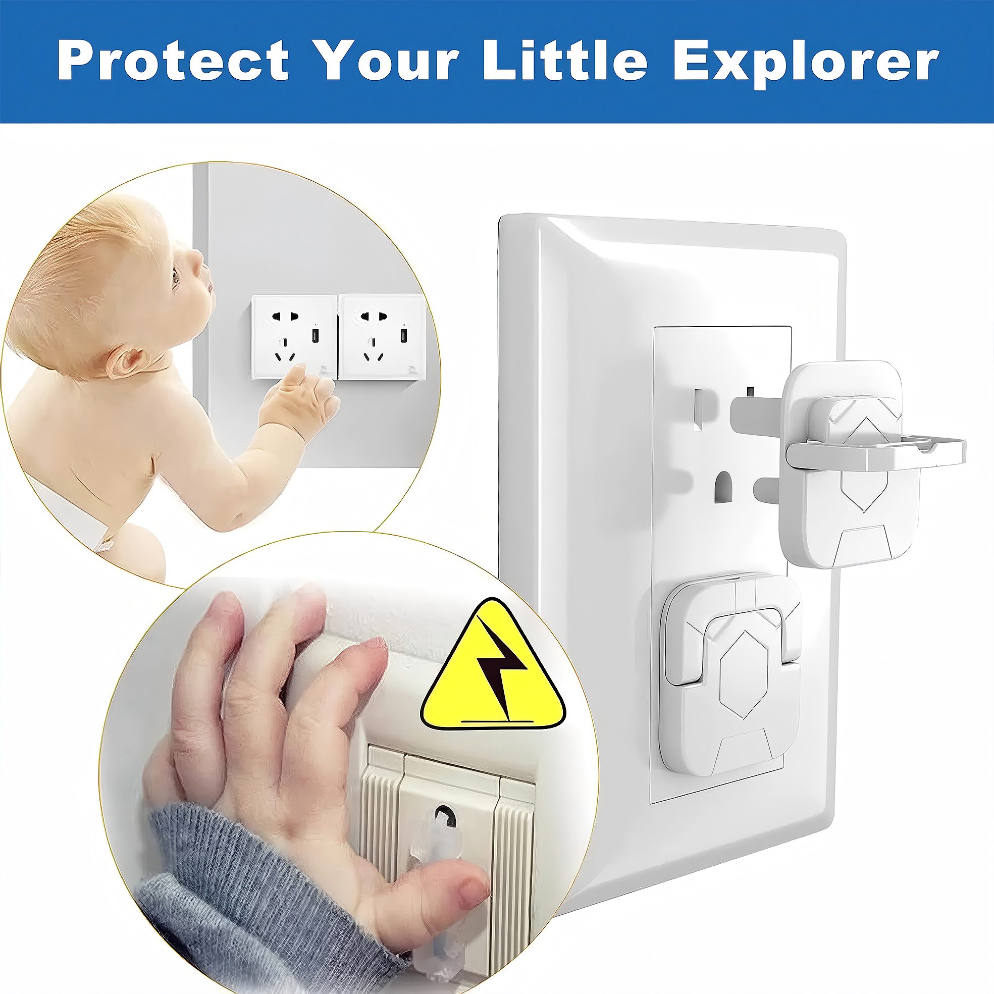 10Pcs Child Safety Protection Socket Plug Protector Baby Electric Shock ...