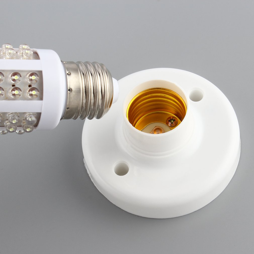 Ceiling RECEPTACLE E27 Ceiling Receptacle Plastic White Socket Bulb ...