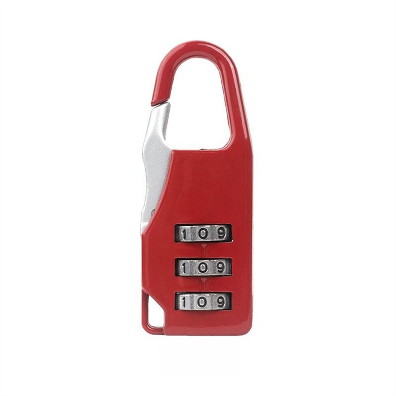 Dial Digits Code Number 3 Digit Password Combination Padlock Safety Travel Security Lock For