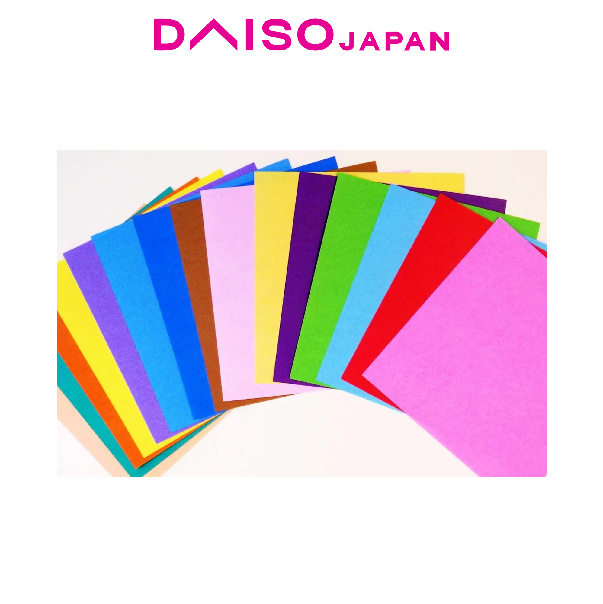 Daiso Double-Sided Same Color Chiyogami Origami Paper (45 sheets ...