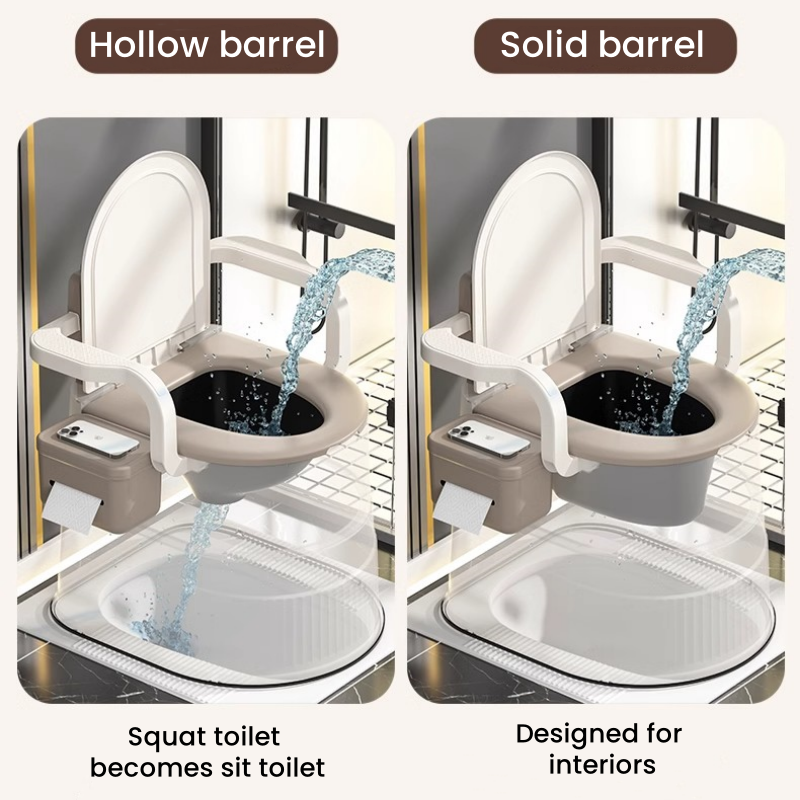 Arinola portable toilet adult household handrail non-slip mobile ...