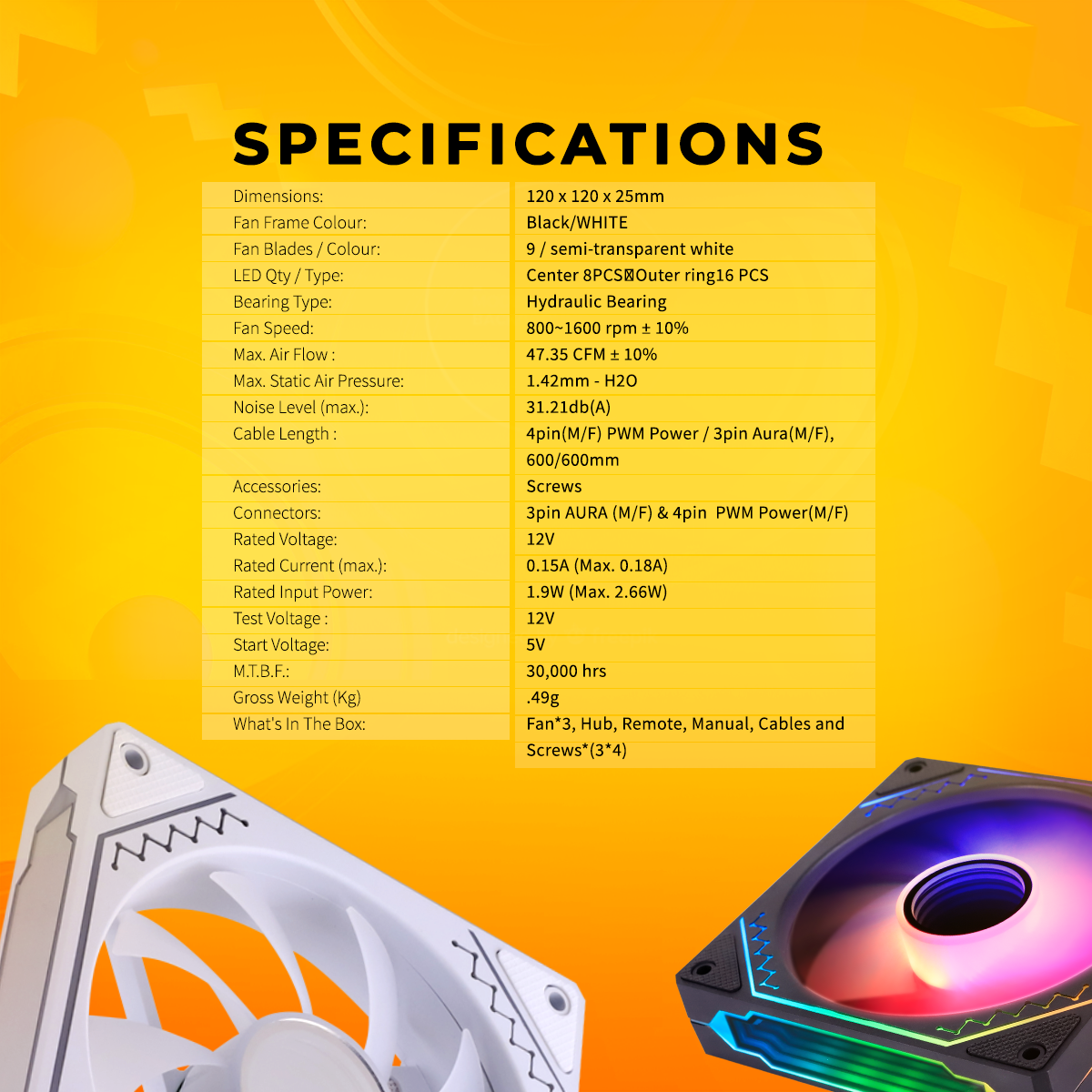 Maris Pro 120mm Single 3pin ARGB and 3in1 Kit RGB| Maris Astro 120mm ...