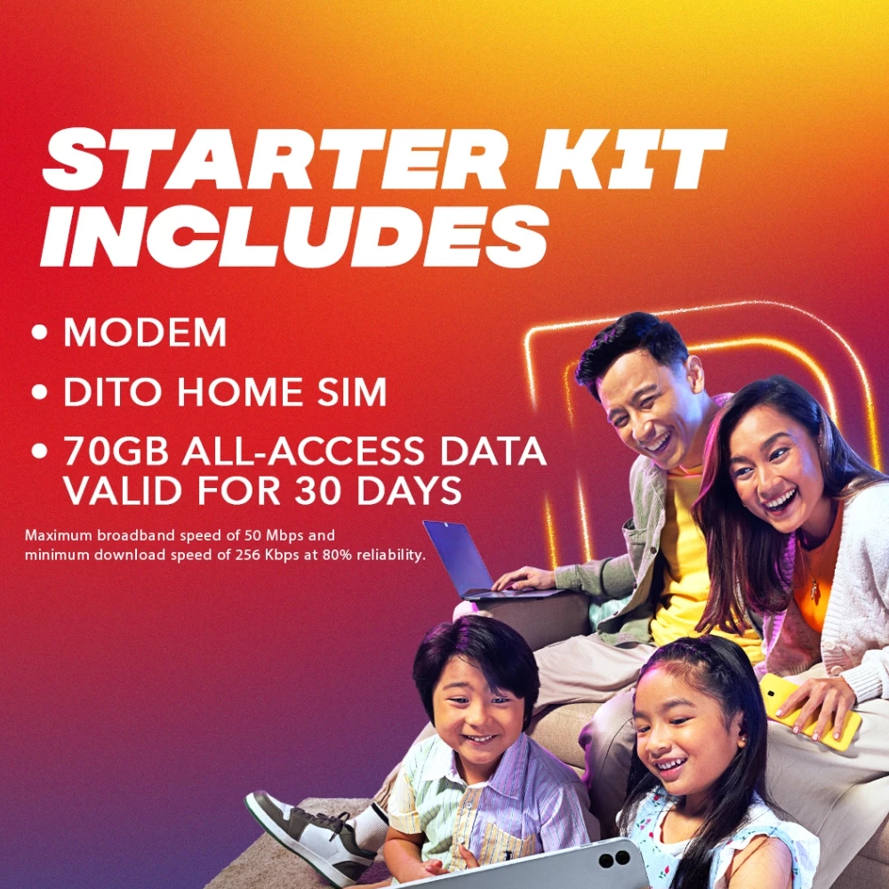 DITO Home WiFi Prepaid Starter Kit with 70GB Data | Shopee Philippines