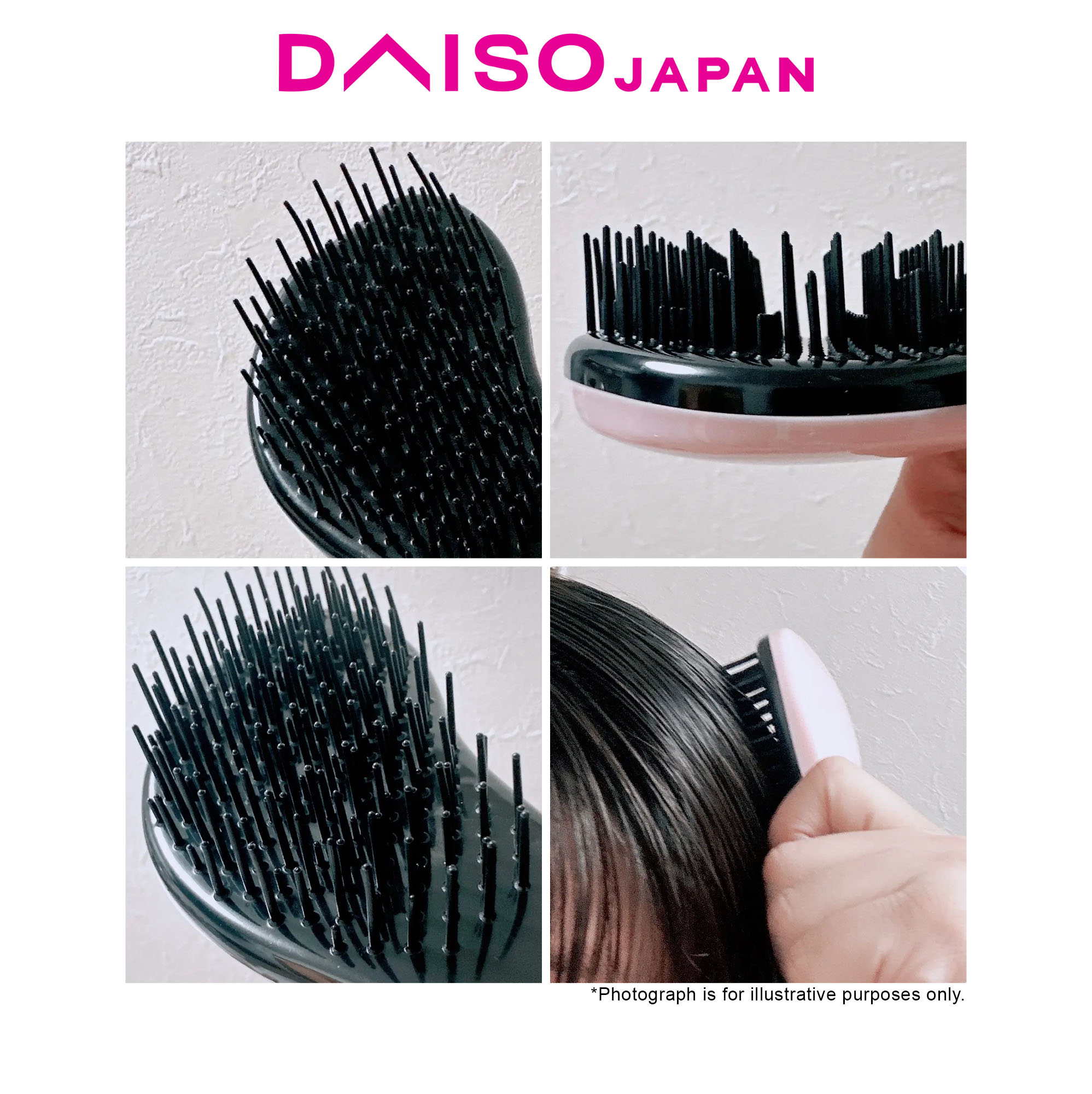 Daiso 3D Hair Brush (14.5cm) | Shopee Philippines