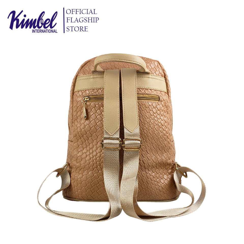 KIMBEL BCAB070674 Backpack Medium Size Synthetic Leather | Shopee ...