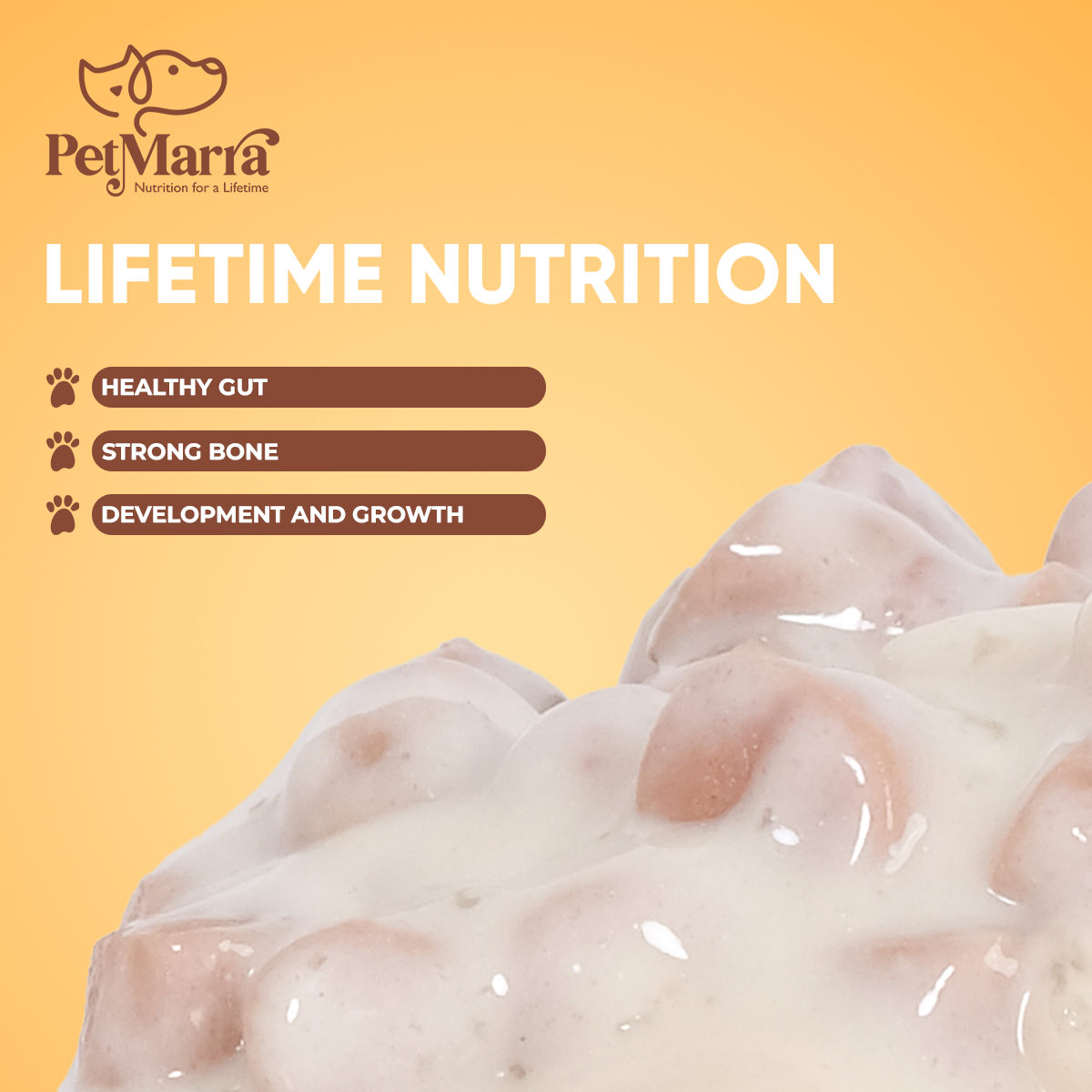 PetMarra Chunks in Milk Puppy Wet Food Pouch Beef Lamb Chicken and ...