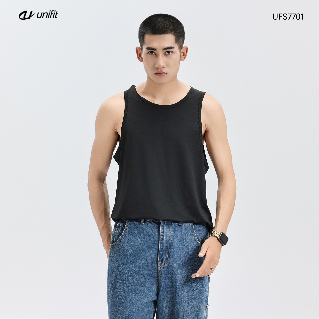 UNIFIT DRI FIT Tank Top Sando For Men Breathable Sports Gym And Running ...