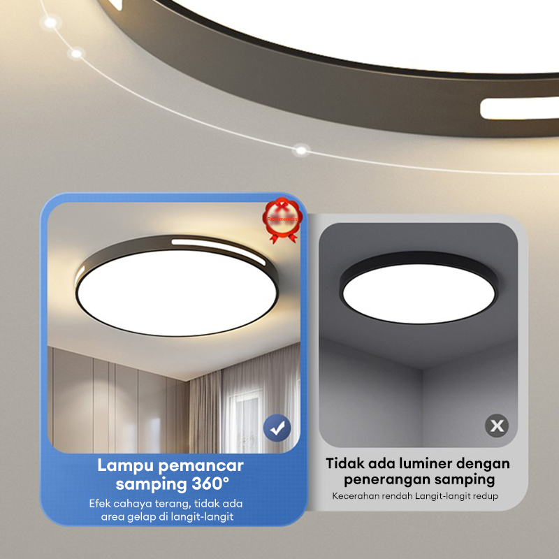 Minimalist Ceiling light Tri Color LED Ceiling Lamp For Bedroom Living ...