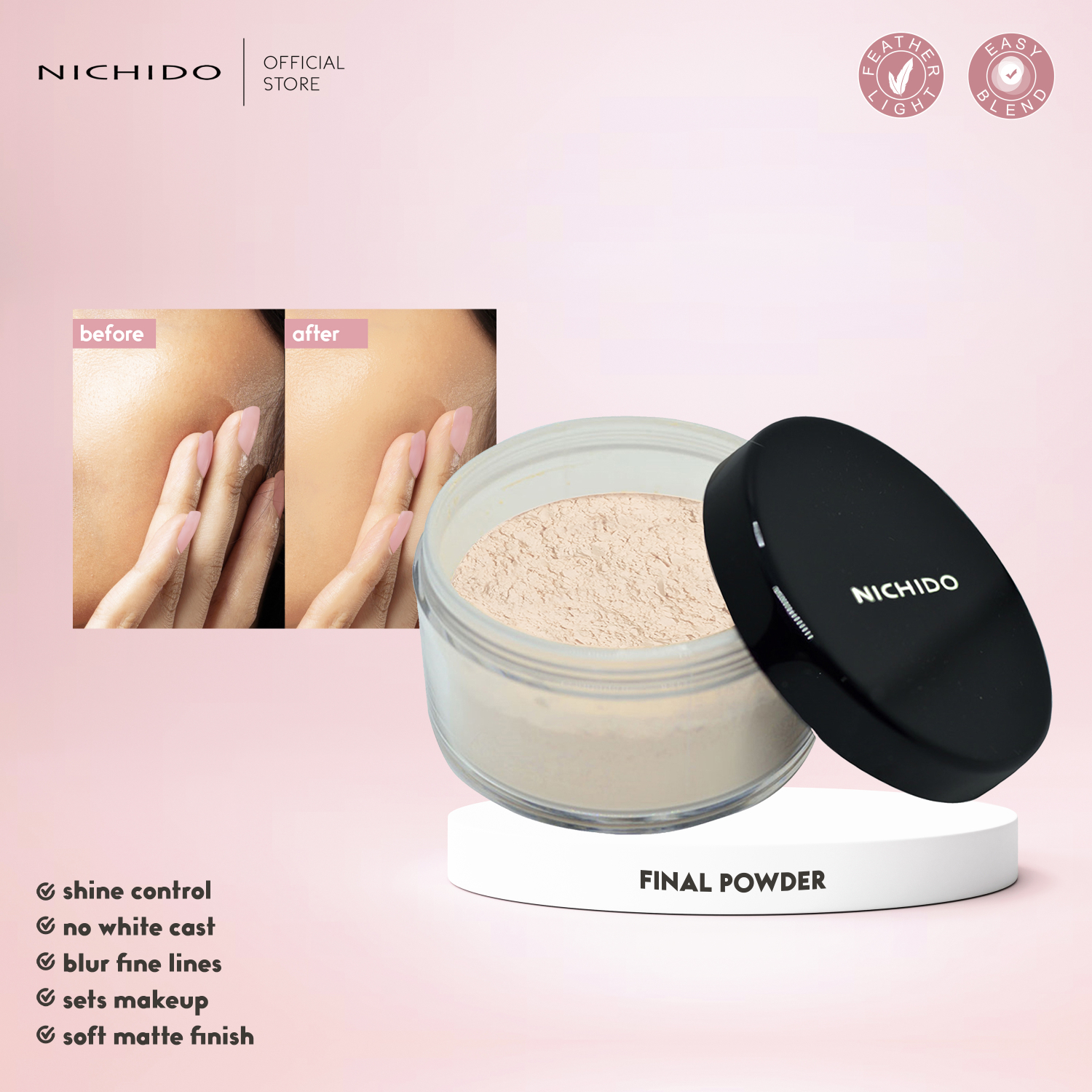 NICHIDO Translucent Setting Powder - Ivory Glow | Shopee Philippines