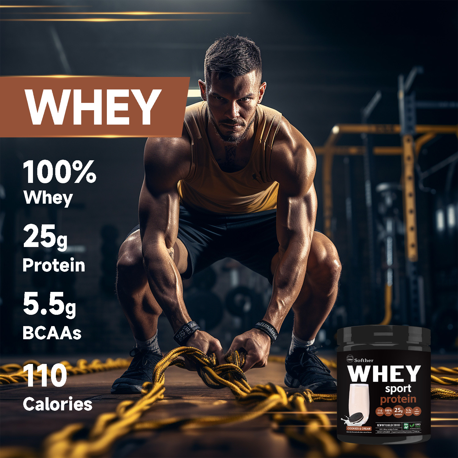Softher Whey Protein Powder for Post Workout Muscle Recovery Whey ...