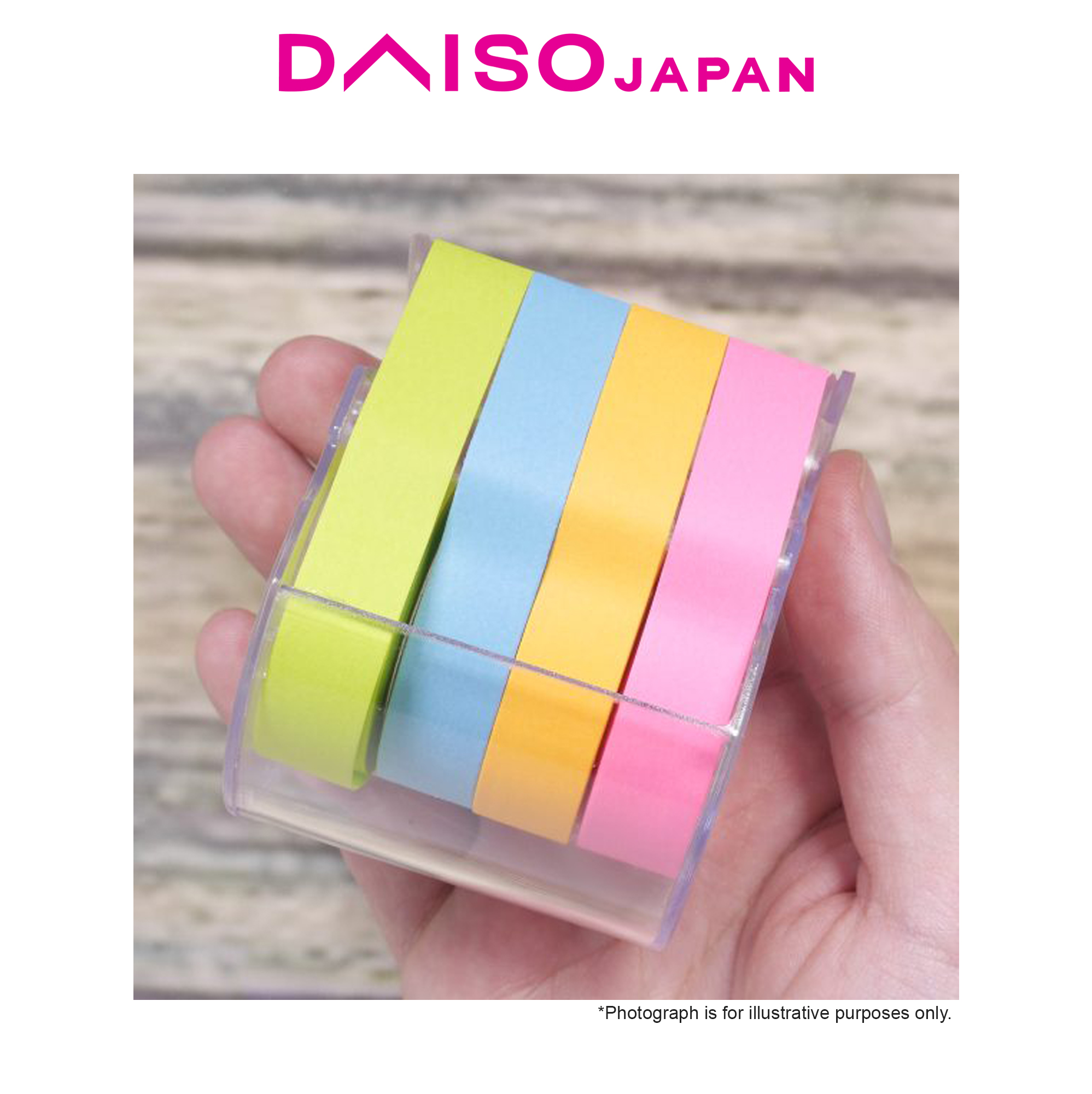 Daiso Roll-Type Sticky Note Dispenser (5m x 4 rolls) | Shopee Philippines