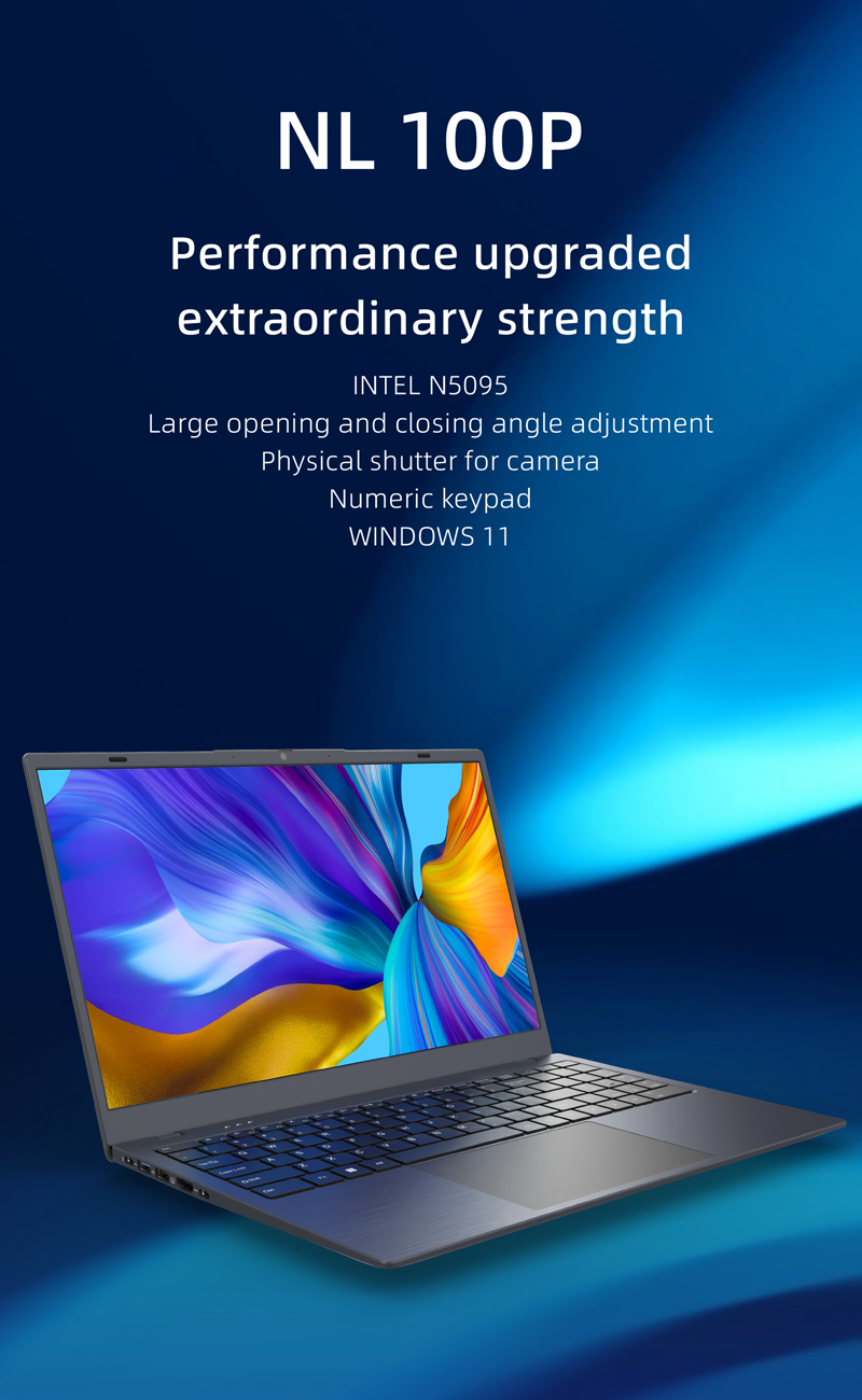 Ningmei NL100P Laptop Computer, 15.6 Inch Notebook with Intel Quad-Core ...