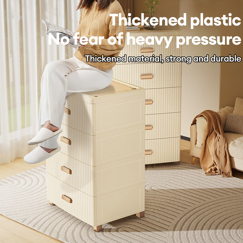 Trove Drawer Storage Cabinet With Wheel Multi-Layer Moveable Night ...