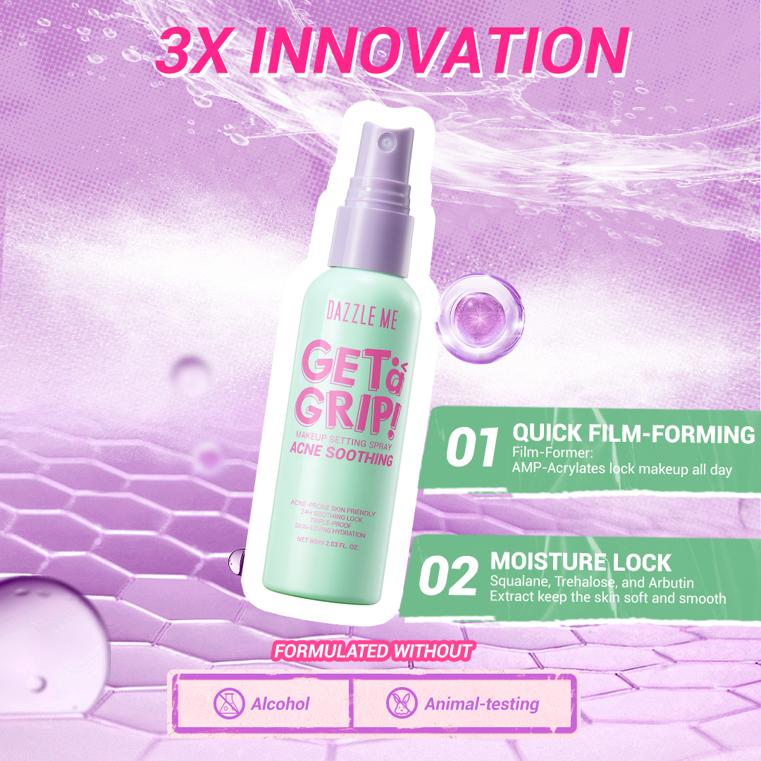 MOST LOVED! | DAZZLE ME Get a Grip! Makeup Setting Spray Dewy Fix 60ml ...