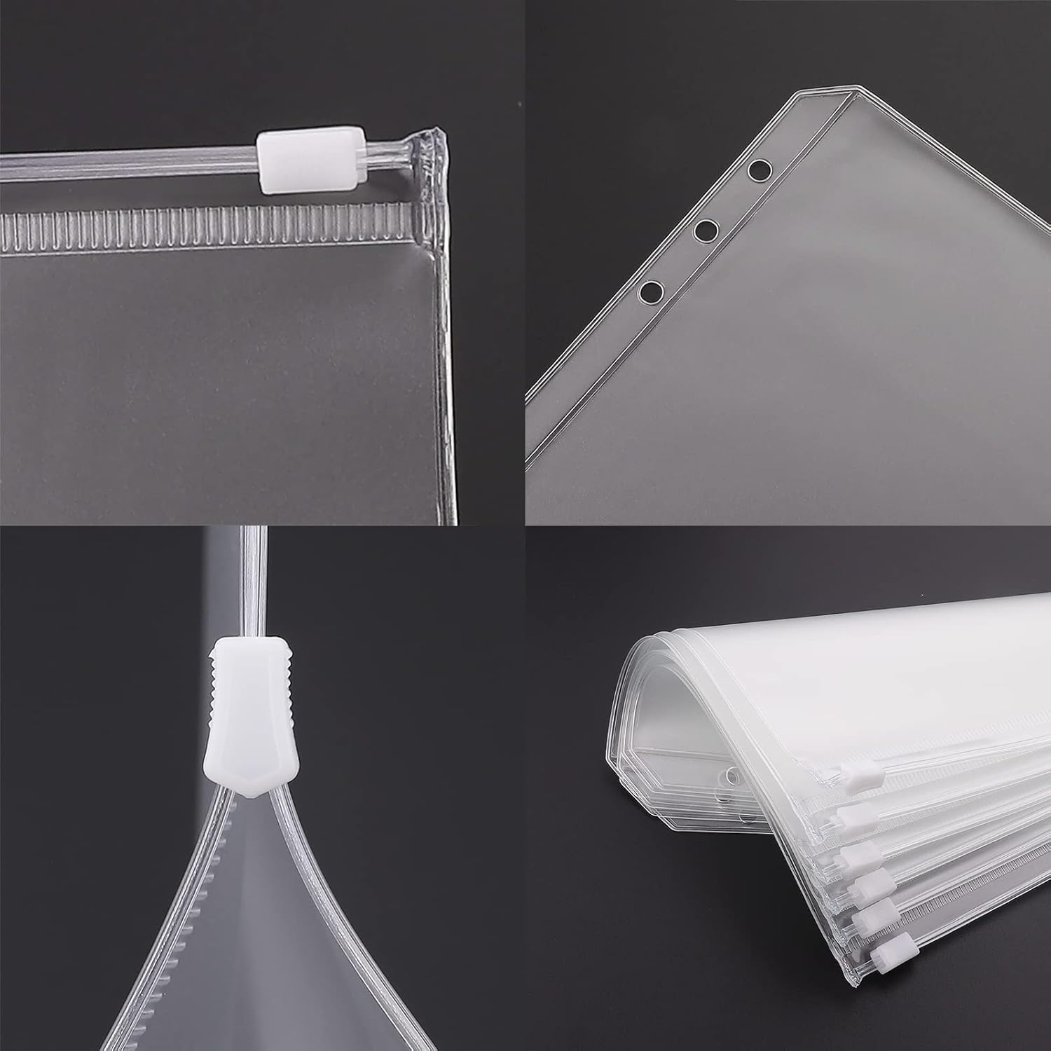 12pcs A6 Binder Planner Notebook 6 Holes Binder Pocket Storage Cash ...