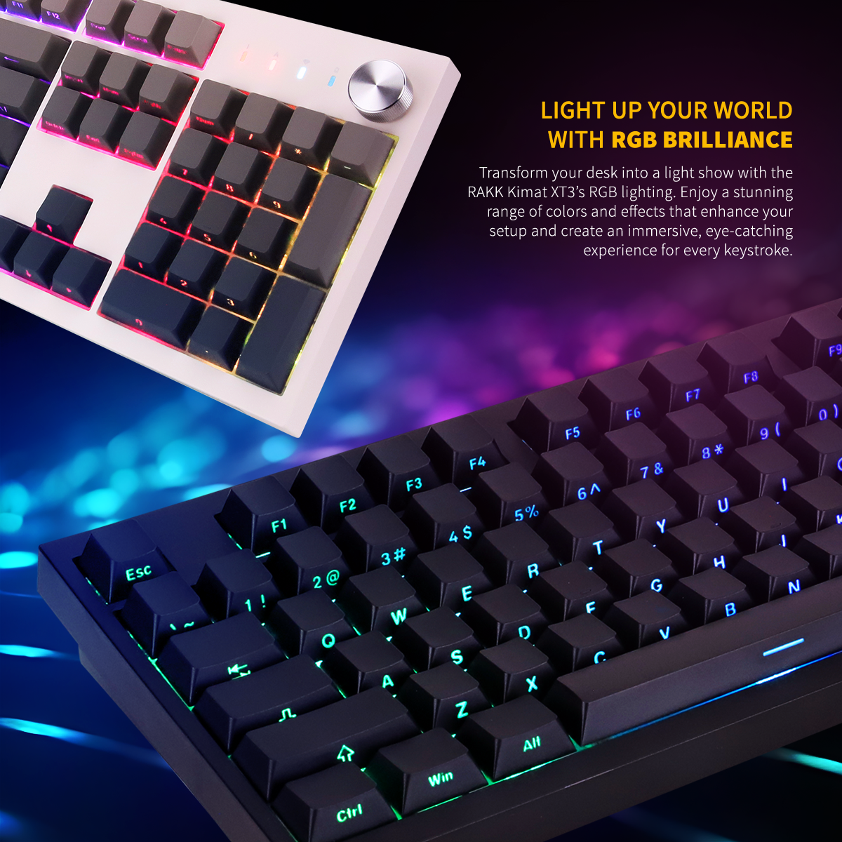 RAKK KIMAT XT3 Huano Yellow Blk Color and Grey Gradiant Trimode ...