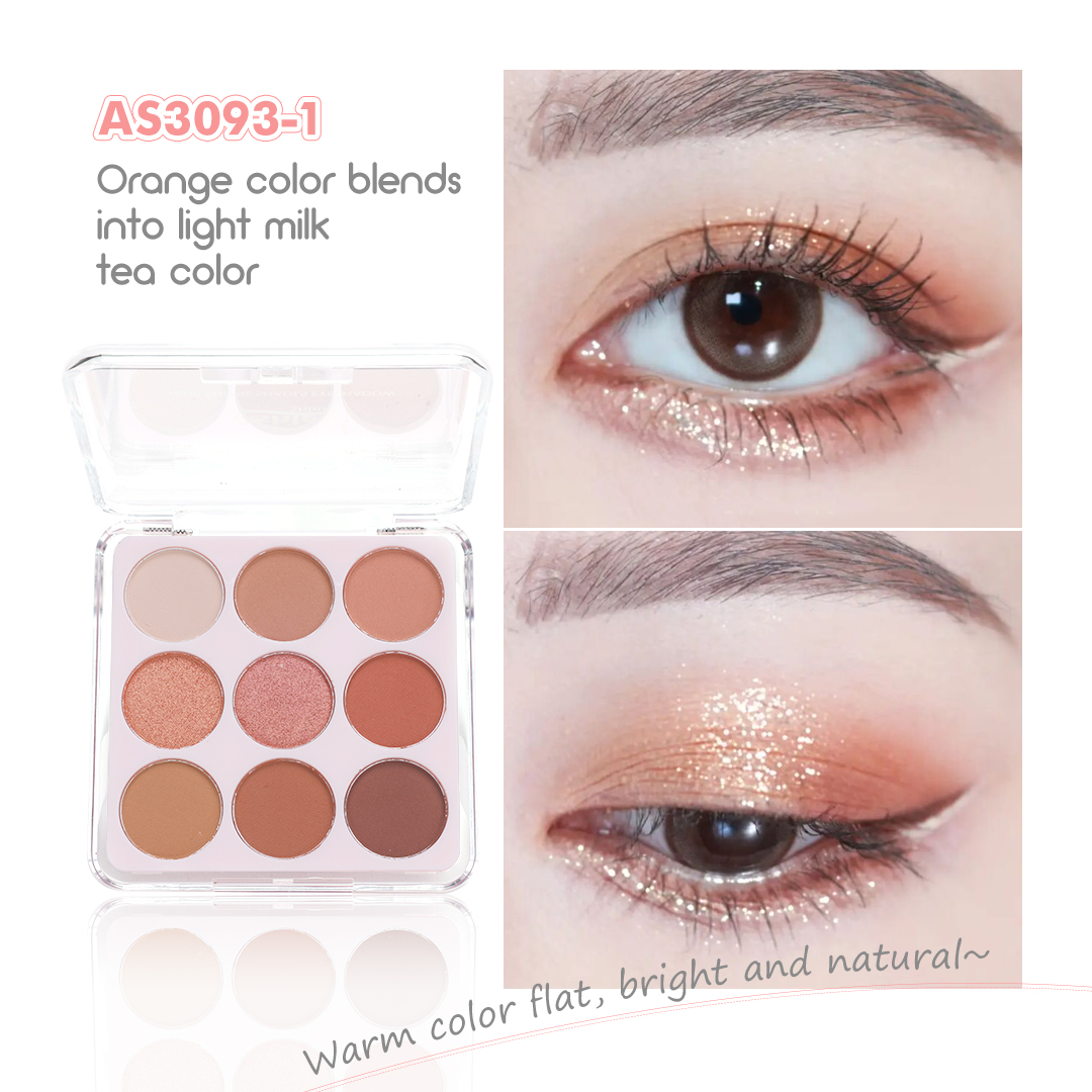 Ashley Shine 9 Colors Matte Eyeshadow Palette Pearly Make Up Eyeshadow ...