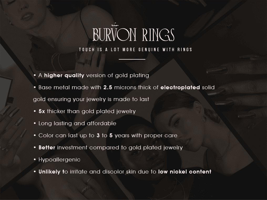 Burvon The Rebellion Collection Rings (Chunky & Statement Jewelry ...