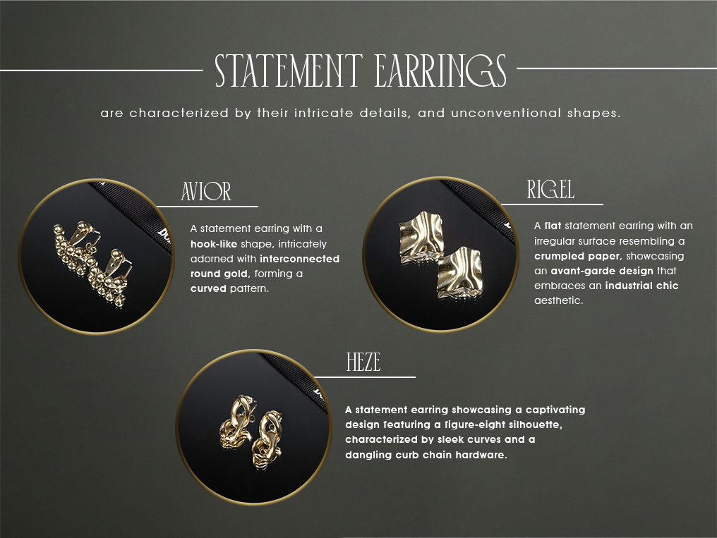 Burvon The Classic Collection Earrings (Daily & Chunky Hoop Jewelry ...