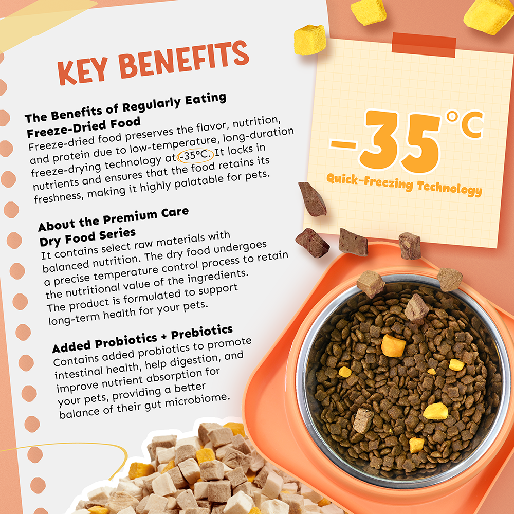 Petsup Complete Nutrition Dry Dog Food 4kg with Freeze Dried Treats ...