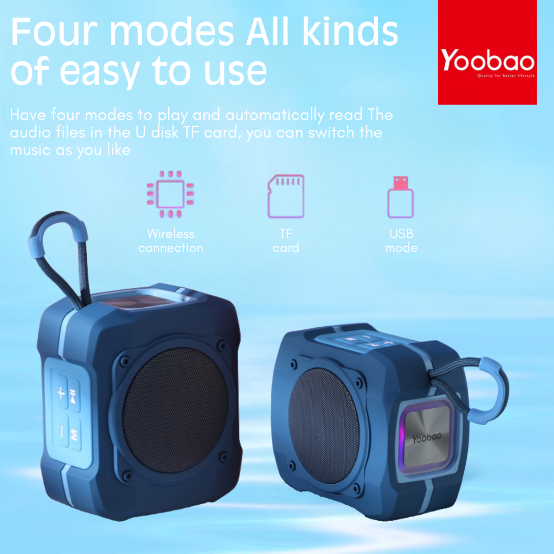 Yoobao M17 Mini Portable Wireless Mini Woofer Bluetooth Speaker with 1200mAh Long Battery ...