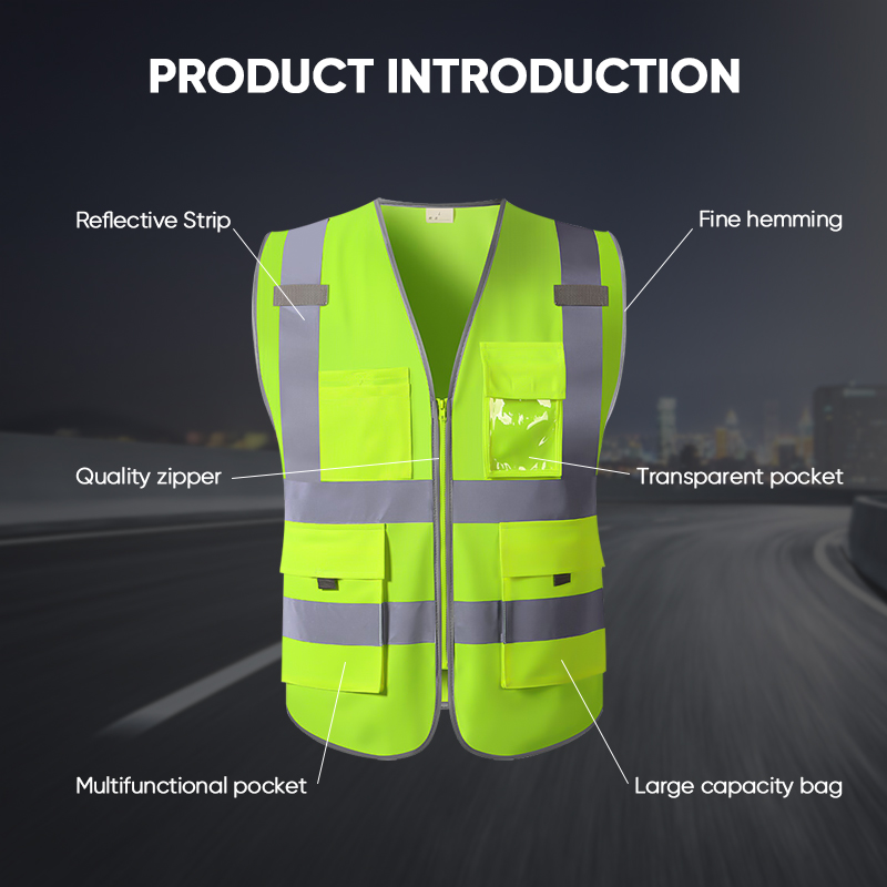 Mitsushi Reflective safety vest high visibility motorcycle jacket ...
