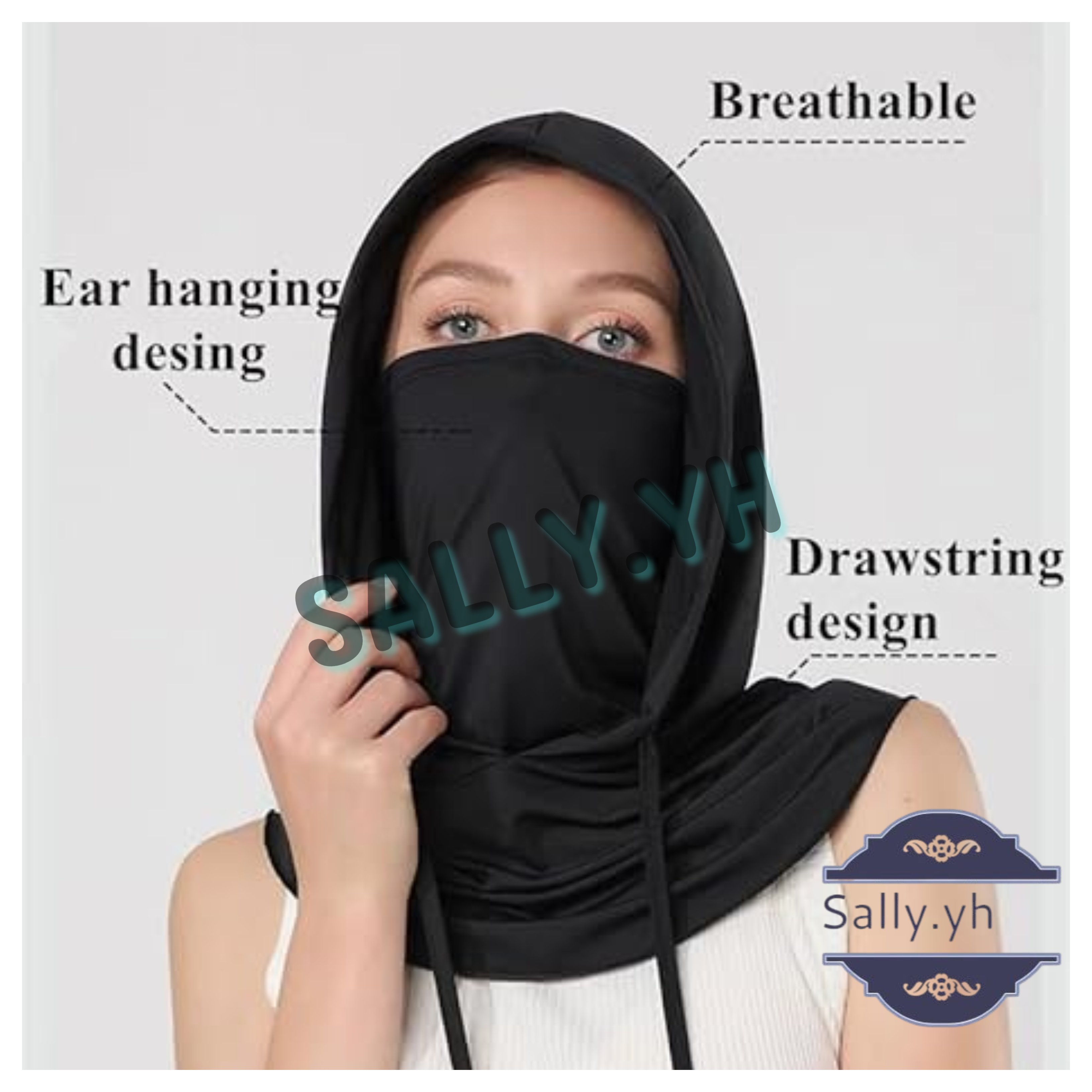 SALLY.YH ZZZ 1pc Men's And Women's Ice Silk Sunscreen UV Protection ...