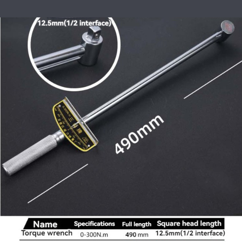 Torque Wrench Beam Steel Pointer Socket Torque Wrench Tool manual ...