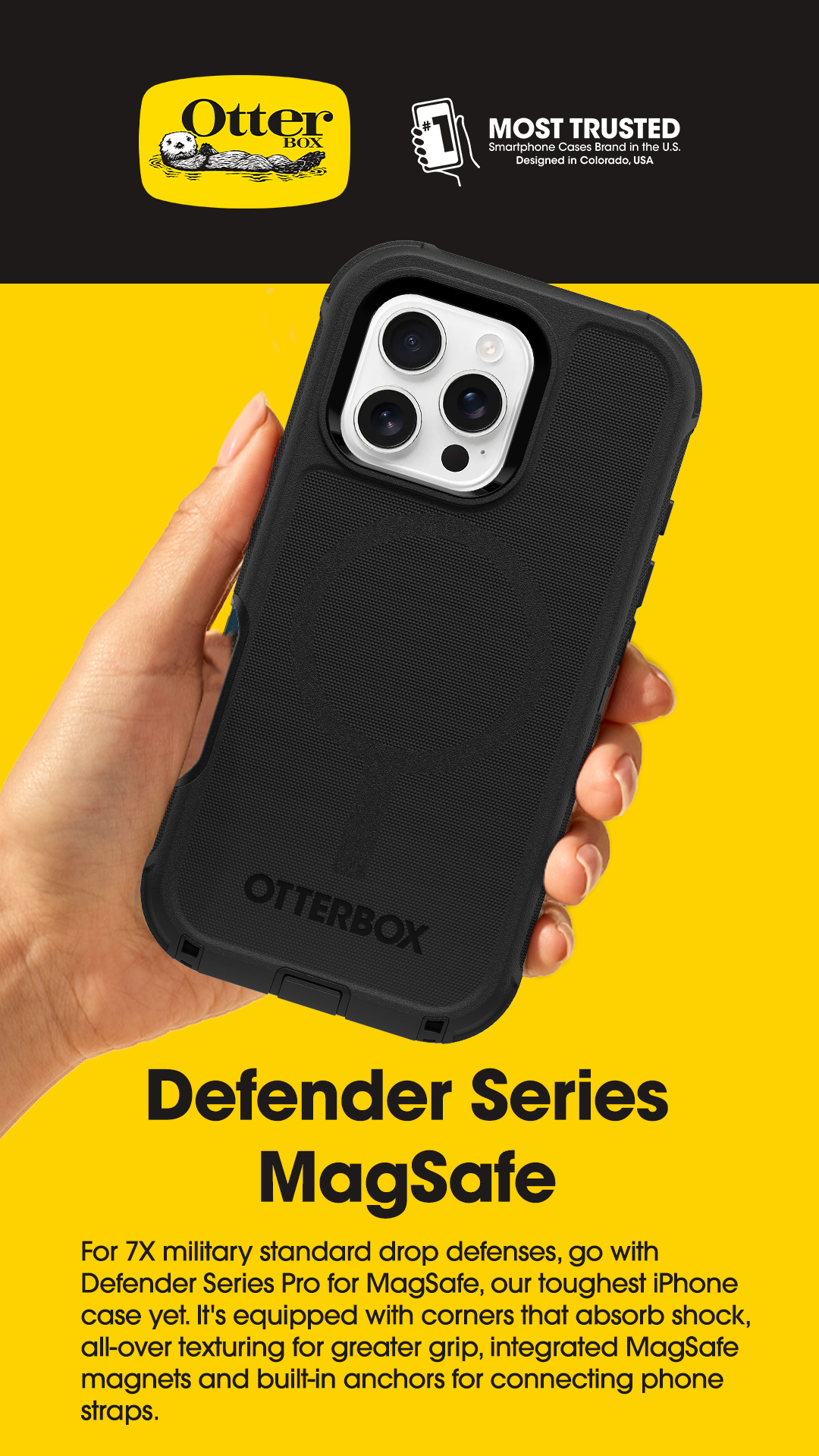 OtterBox Rugged MagSafe Case for iPhone 16 Pro Max | Defender MagSafe ...