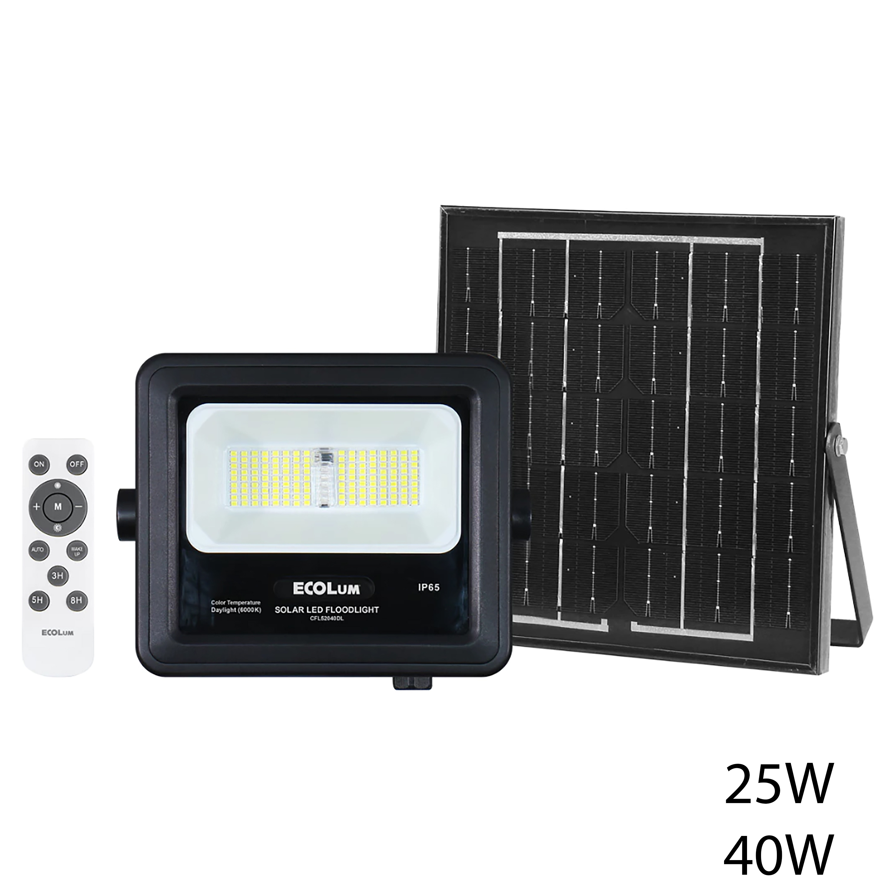 Electriq | ECOLUM Solar Led Floodlight Flood light 25W/40W/200W(400-500 ...