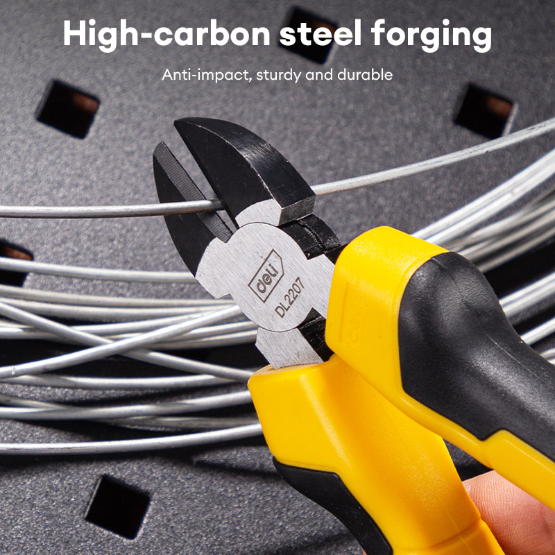Deli Tool 7 Inch High-carbon Steel Material Professional Diagonal ...