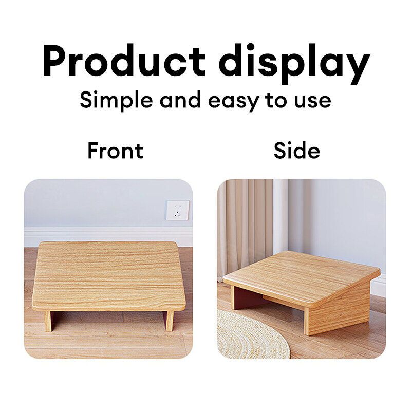 Footrest Stool Burr-free Comfortable Ergonomic Design Solid Wood ...