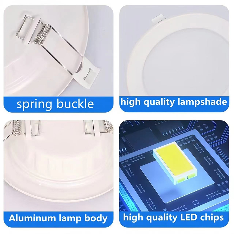 Panel Light Ultra Thin LED Recessed Ceiling Light Downlight 7W-18W Pin ...