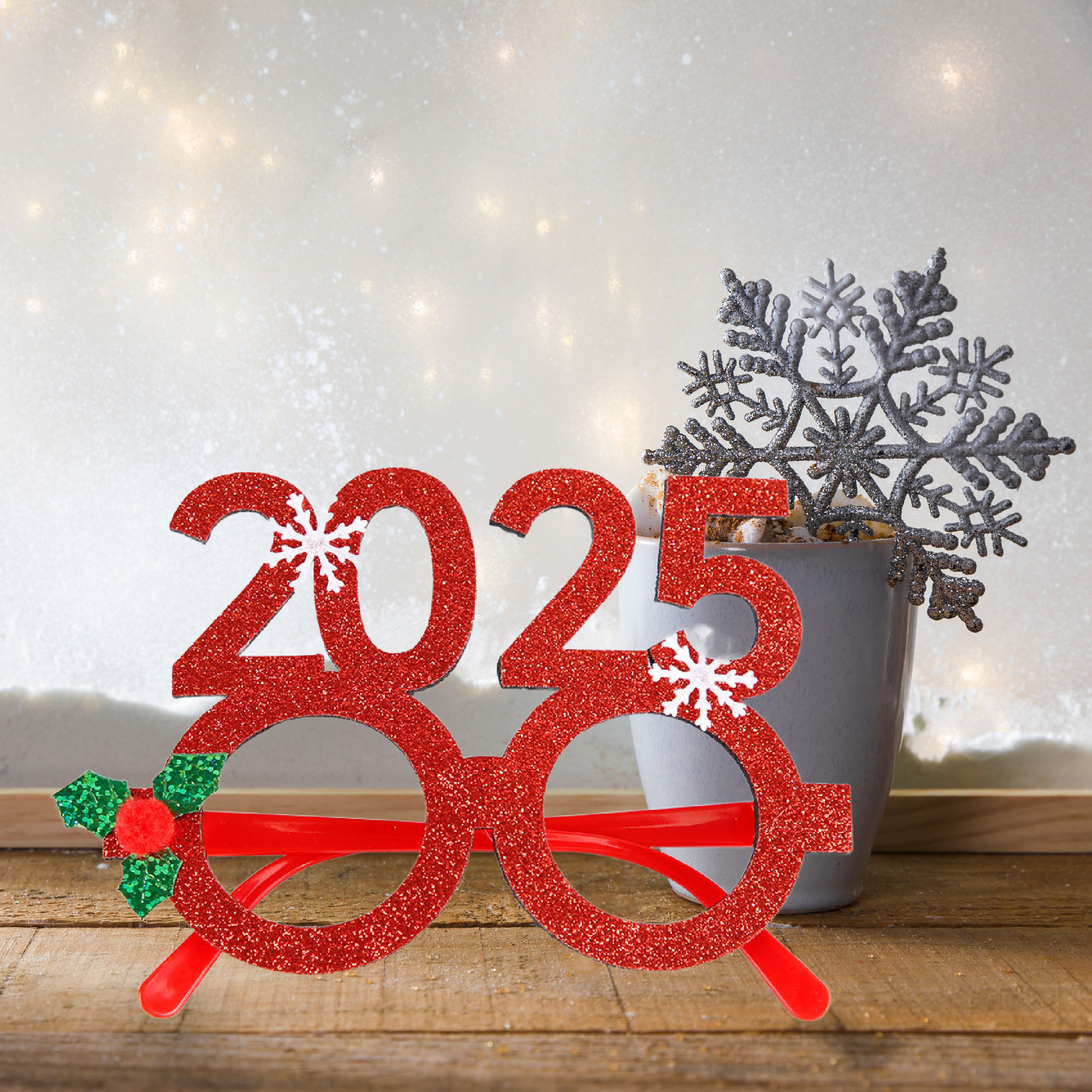 Steve Kyle Merry Christmas Glasses Frame Eyeglasses Party Decoration ...