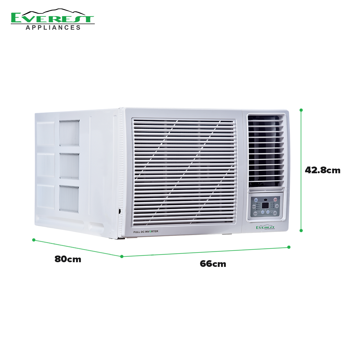EVEREST 2.5HP Inverter Window Type Aircon/ Full Dc/ Compact Design ...