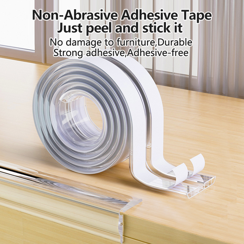 Einmilk 2M PVC Desk Table Edge Corner Protector Foam for Baby Safety ...